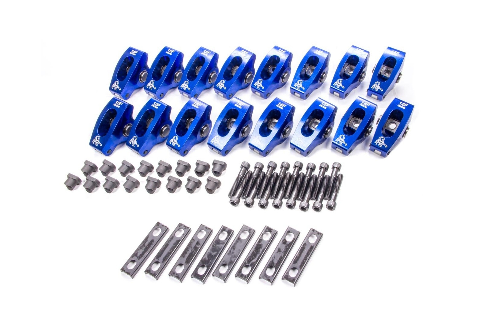 Scorpion Performance 1021 1.6 Ratio Pedestal Mount Roller Rocker Arm ...