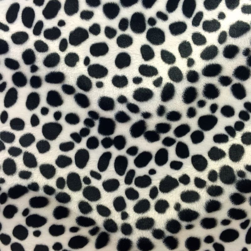 Black White Dalmatian Dog Velboa Faux Fur Fabric - Sold By The Yard ...