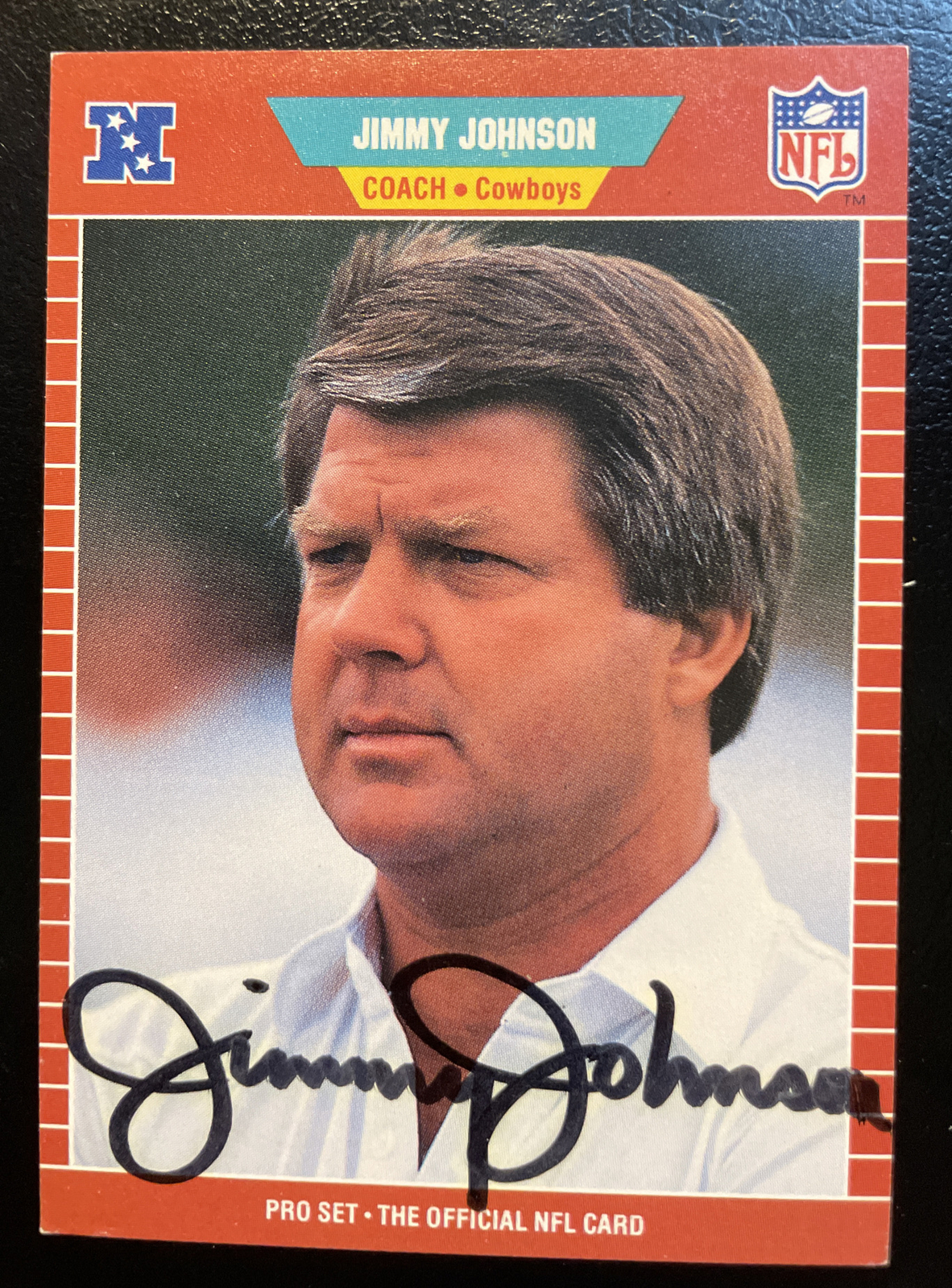 JIMMY JOHNSON Autograph/Signed Football Card #98 DALLAS COWBOYS NFL COA ...