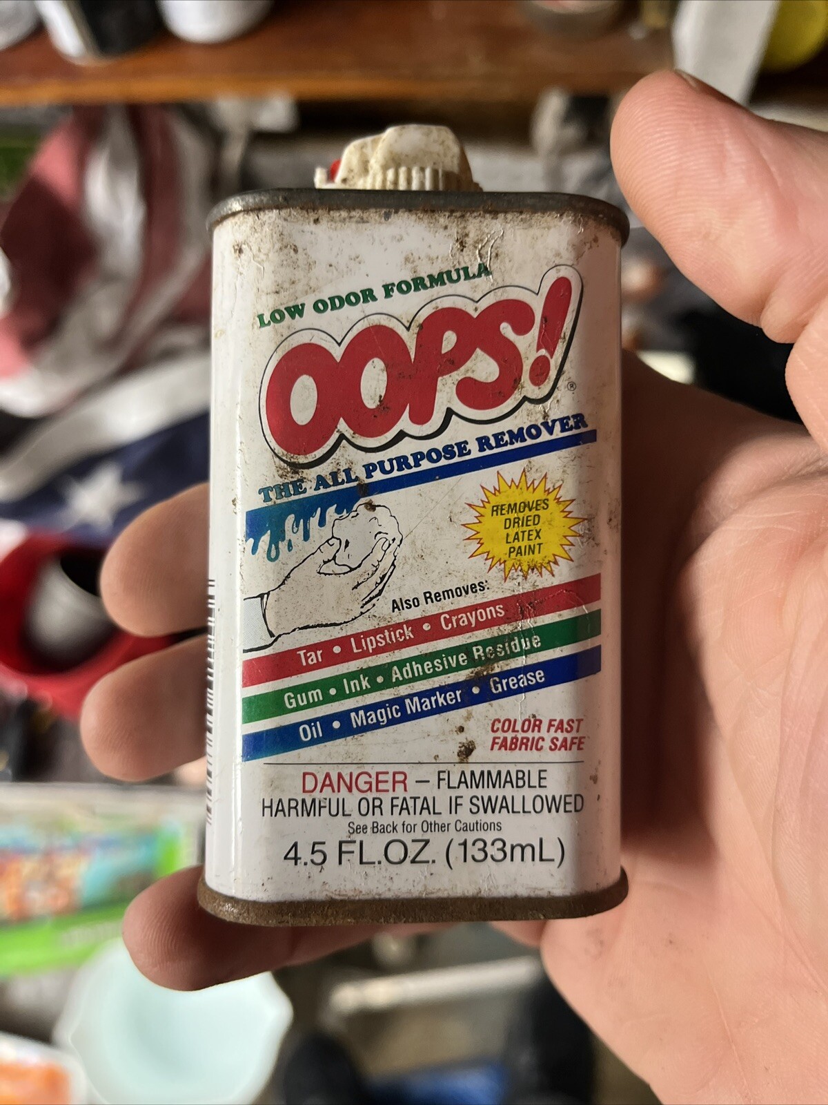 *VINTAGE* OOPS! Multi-Purpose Remover 4.5 Fl Oz. Empty Can | eBay