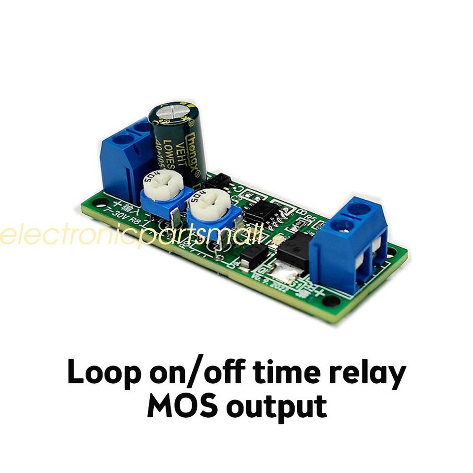 DC 7V-30V Dual-Time Cycle On/Off MOS Output Adjustable Delay Module 0 ...