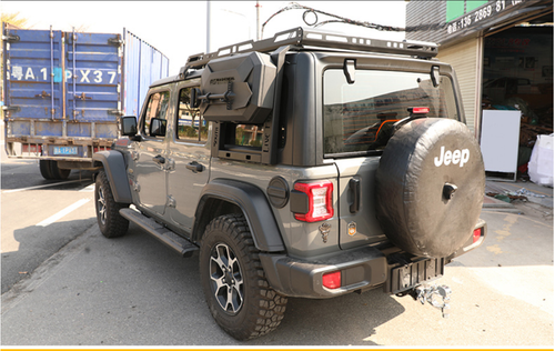 Rear Side Window Storage Box For Jeep Wrangler JL 4D 2018+ Aluminum ...