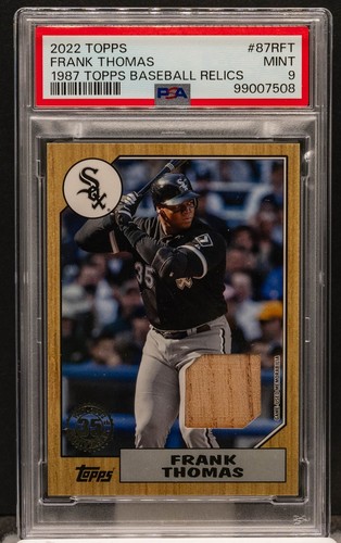 99007508 Frank Thomas 2022 Topps 1987 Game Used Bat Relic 87R-FT PSA 9 ...