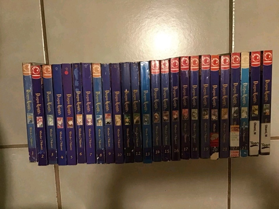 Dragon Knights English Manga Almost Complete Set Volumes 1-25 Mineko ...