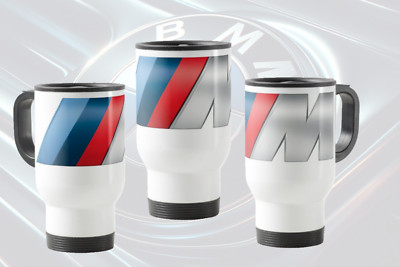 BMW M Travel car/van mug stainless steel with lid 450ml | eBay UK