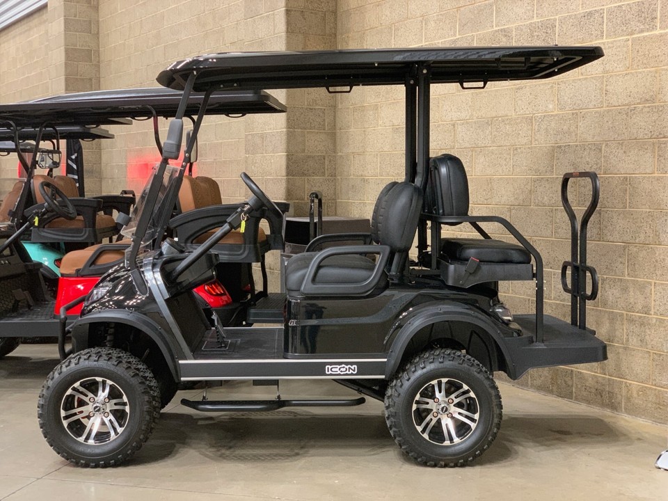 Ward's Icon EV G40L Gas 4 Passenger Golf Cart Nerf Bar Side Step Kit ...