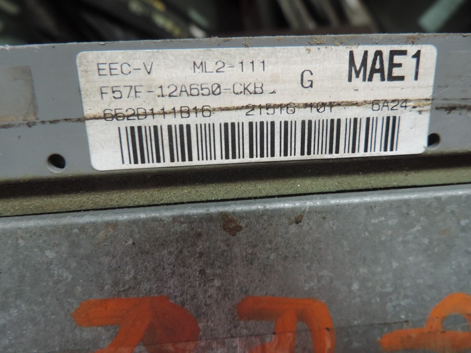 1996 FORD RANGER 3.0L ENGINE COMPUTER ECU CONTROL MODULE F57F-12A650 ...