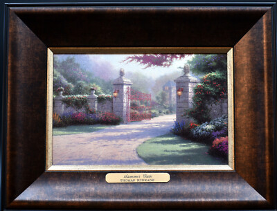 Thomas Kinkade The Summer Gate Custom Framed Print COA 10" x 13" | eBay