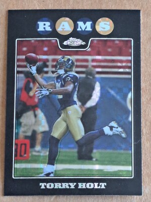 Torry Holt 2008 Topps Chrome XFractor Card TC62 St. Louis Rams | eBay