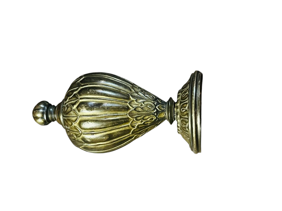 1900's Old Vintage Antique Brass Engraved Unique Shape Gun Powder ...