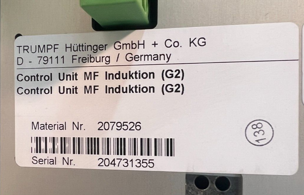 TRUMPF CONTROL UNIT MF INDUKTION 2079526 | eBay.de