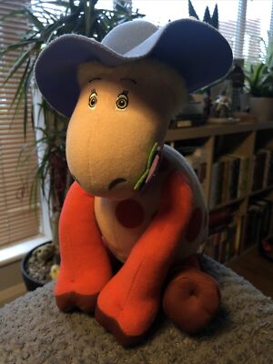 Retro Vintage Magic Roundabout Ermintrude Cow Plush Toy 2004 Kids TV ...