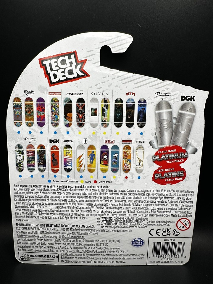 Tech Deck LOT Fingerboard NEW 3 Common & 2 Rare - Girl, Real, DGK, ATM ...