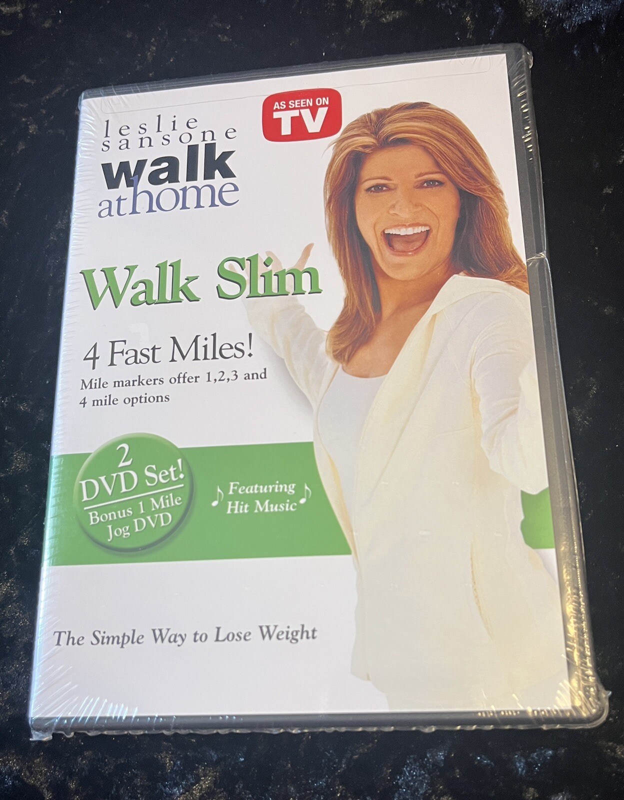 New Sealed Leslie Sansone Walk Slim 2 DVD set 4 Fast Miles & 1 Mile Jog ...