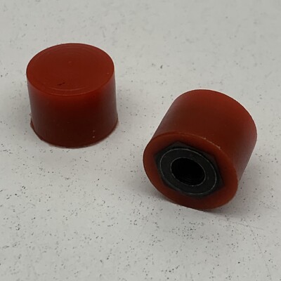 (10-Pack) McMaster-Carr 9546K214 Red Rubber Bumper Foot Cap, Threaded 1 ...