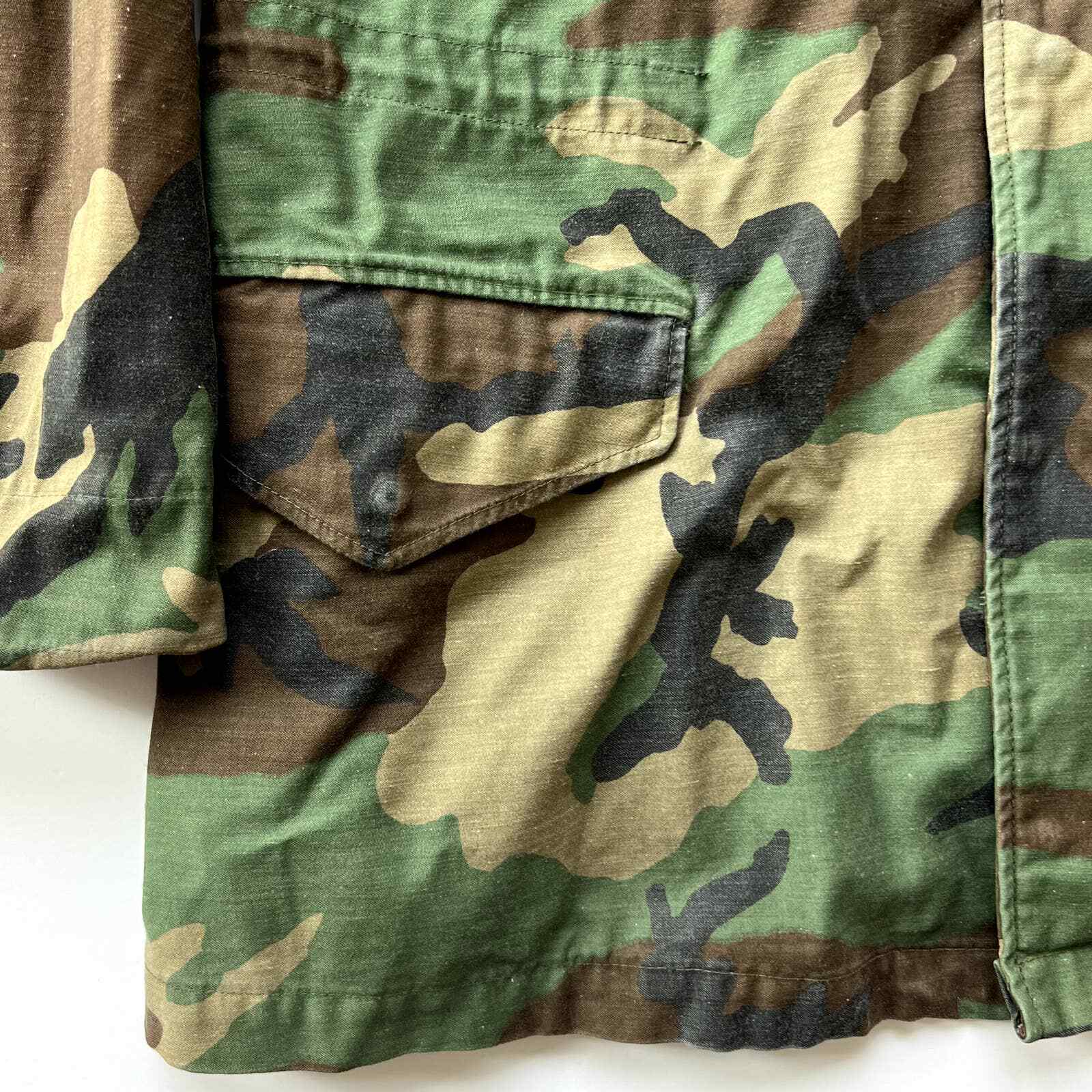 Vintage US Army M65 CW Field Coat Jacket Lined Hooded… - Gem