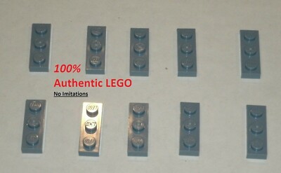 LEGO NEW 1x3 Sand Blue Plate (10x) 4153606 6142245 Brick 3623 | eBay