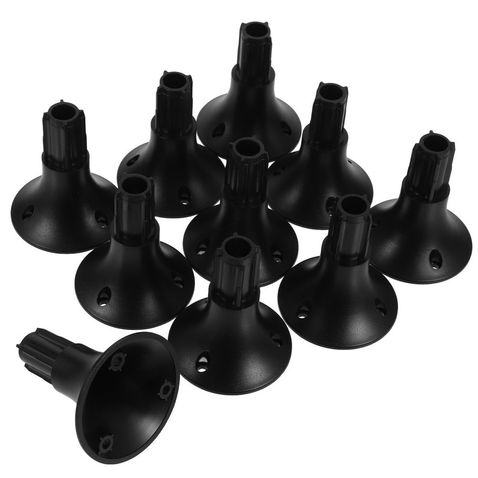 10 Pcs Stainless Steel Solar Light Base Post Mounted Lamp Bases Garden ...