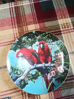 scarlet macaw, exotic birds of paradise, by konrad hack, royal cornwall ...