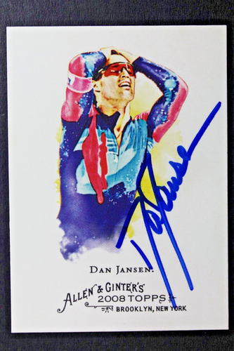 Dan Jansen Winter Olympics #92 Signed Autograph 2008 Topps Allen ...