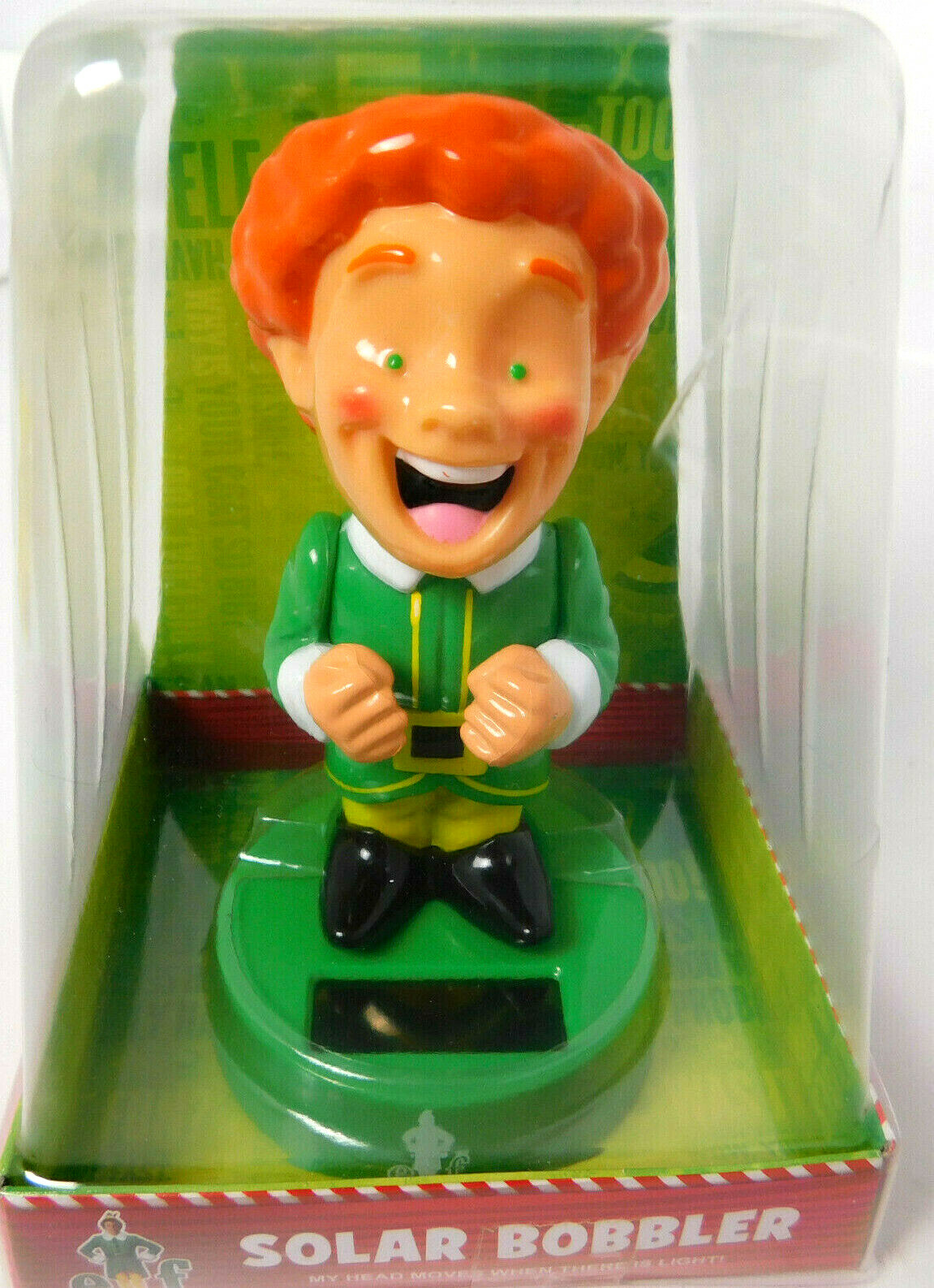 WB Elf Movie Will Ferrell Buddy Solar Bobbler Bobble Head Christmas ...