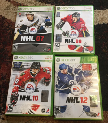 Xbox 360 Hockey Lot! NHL 10, NHL 12, NHL 09, NHL 07 | eBay