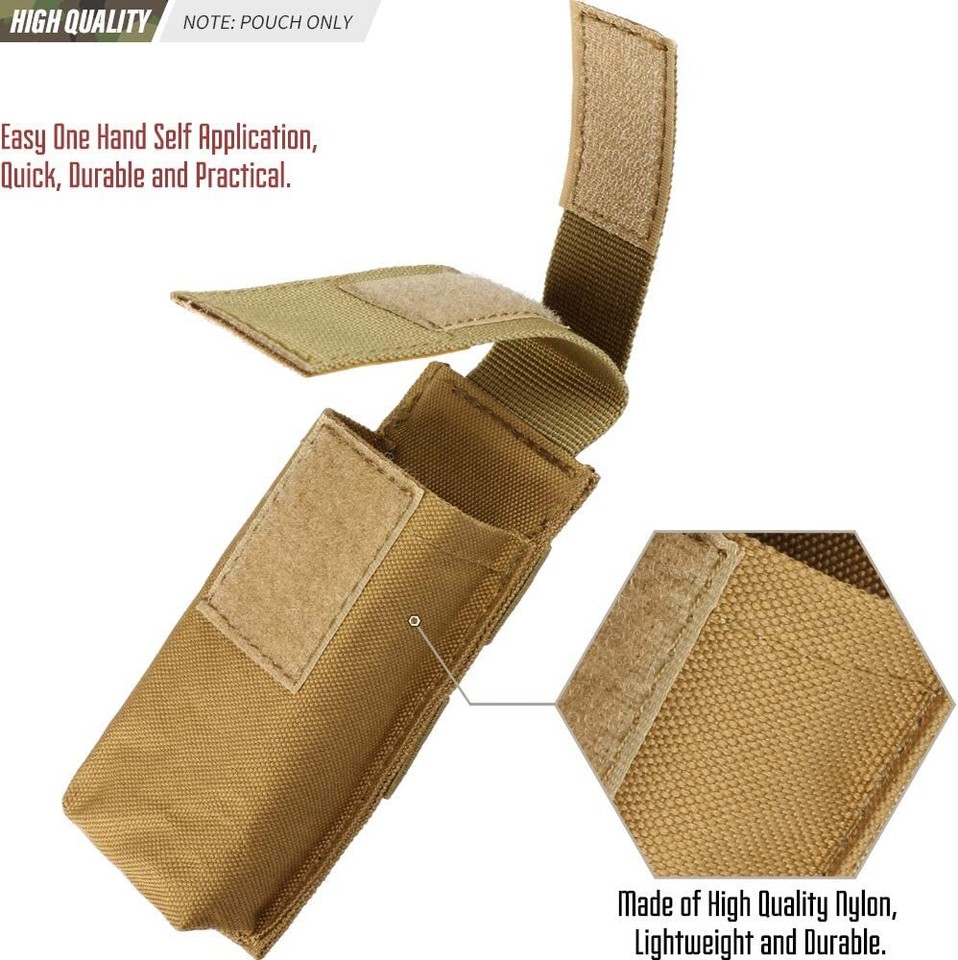 Tactical Molle Pistol Mag Military Magazine Pouch Triple Double Single ...