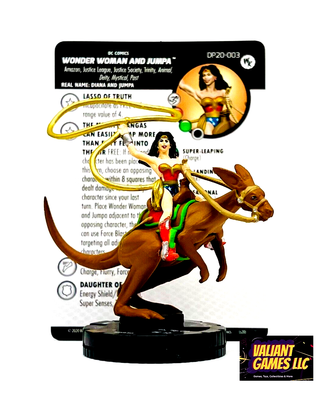 DC Heroclix Wonder Woman & Jumpa #DP20-003 w/ Card Wizkid Convention ...