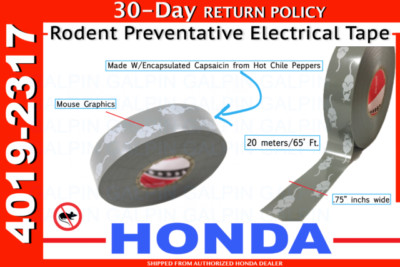 🔥 Genuine OEM Honda Rodent Proof Electrical Tape (Rat Mice Mouse) 4019 ...