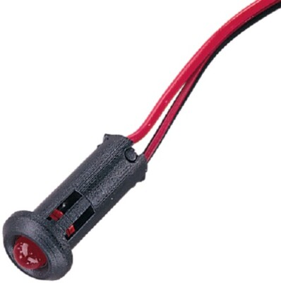 Static Red 12V DC LED Light In Car Security Deterrent to Indicate Alarm ...