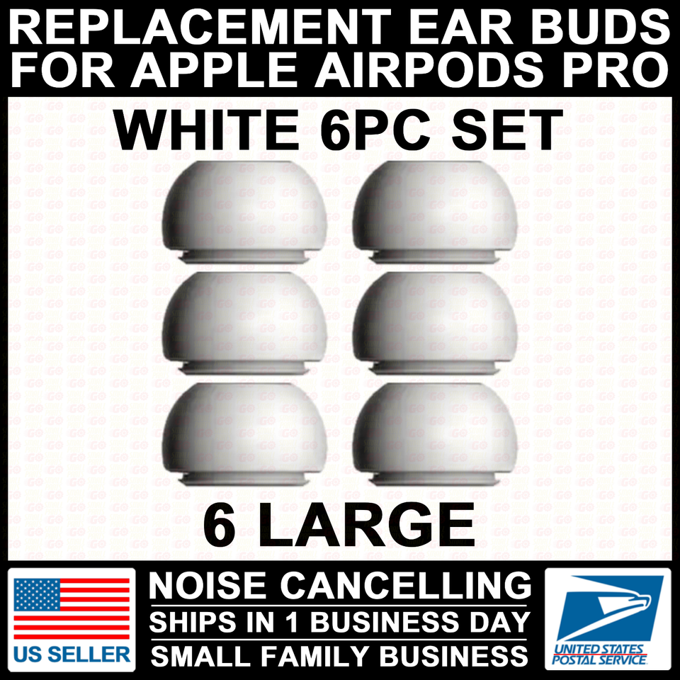 3-PAIRS Ear Bud Tip For Apple AirPod Pro 1&2 Replacement Silicone ...
