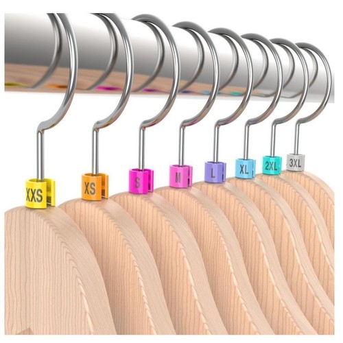 300pcs Colored Hanger Sizer Garment Markers- BLANK - DIY Size Marker ...