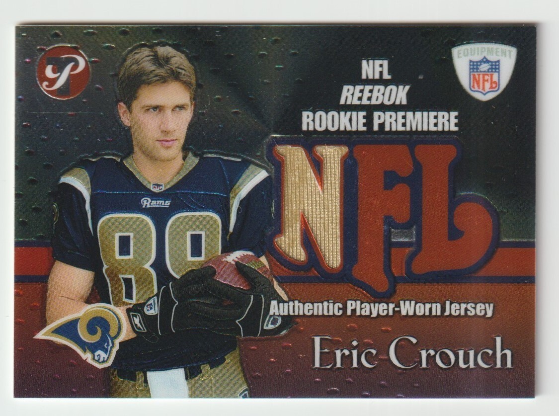 Eric Crouch 2002 Topps NFL Reebok Rookie Premiere Jersey Card. RC Rams ...
