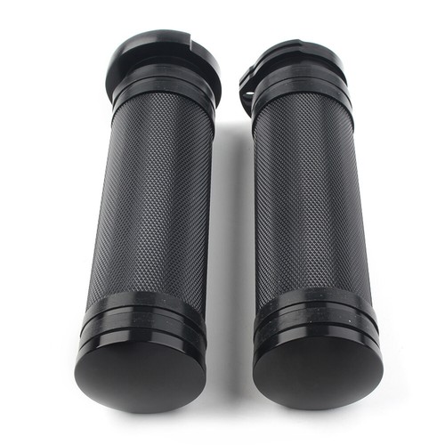 1" Black Hand Grips For Harley Dyna Sportster Electra Glide Softail ...