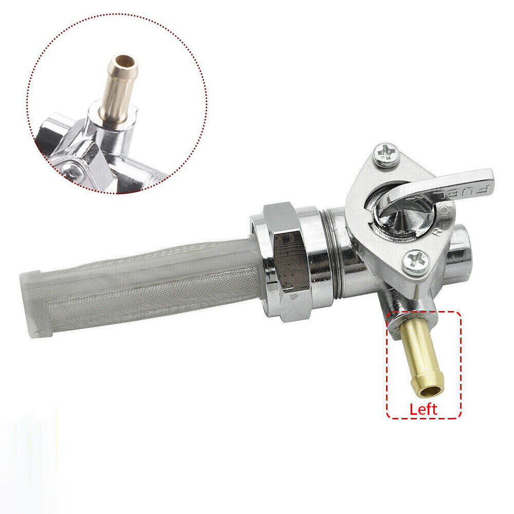 22MM Left Spigot Gas Tank Fuel Valve Petcock Switch Fit for Harley ...