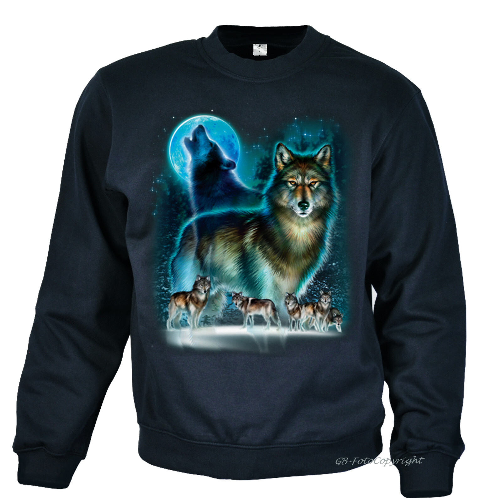 Wolf Sweatshirt Wolfsrudel Sweater Pullover Wolfmotiv Wildlife *3103 ...
