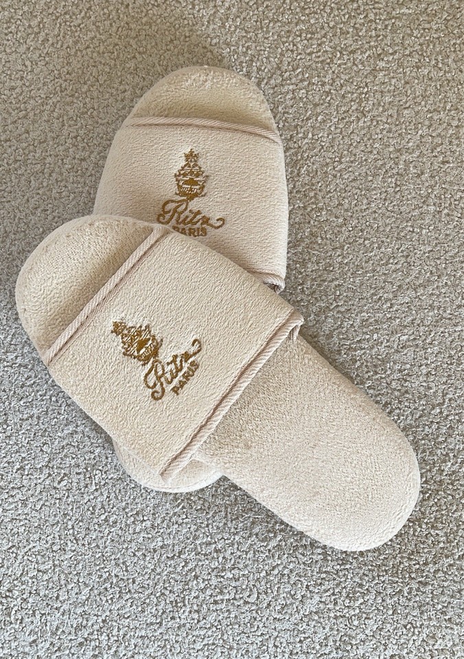 Ritz Hotel Paris Embroidered Hotel Slippers | eBay