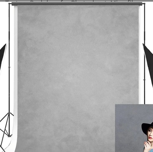 5X7Ft Microfiber Gray Portrait Backdrop Canvas Photo Backdrop Abstract ...