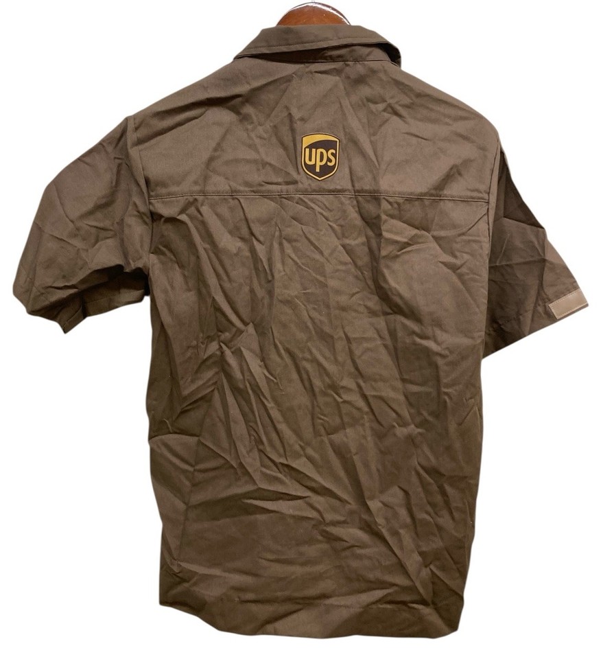 Wearguard Shirt Small Brown Short Sleeve Parce Delivery Uniform | eBay
