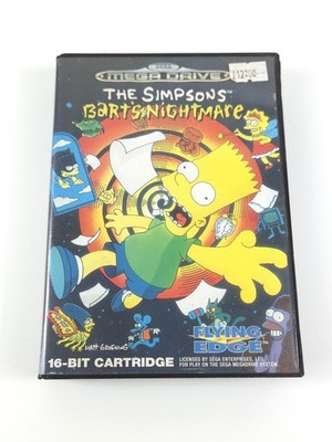 Bart's Nightmare The Simpsons - SEGA Mega Drive Video Game PAL | eBay UK