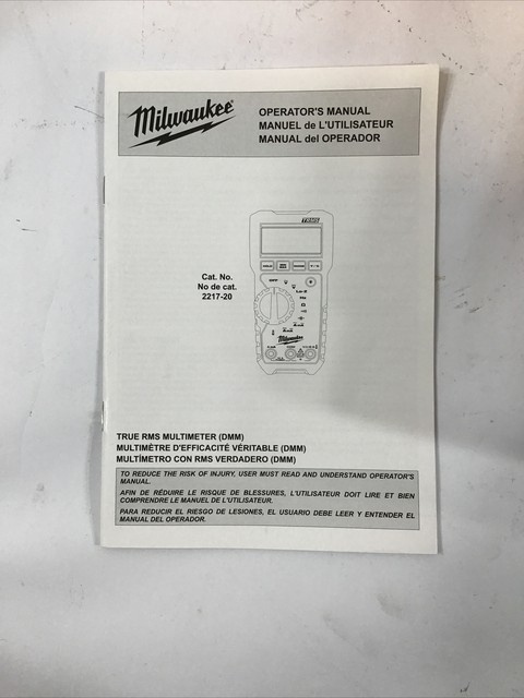 Milwaukee 221720 True RMS Digital Multimeter for sale online | eBay