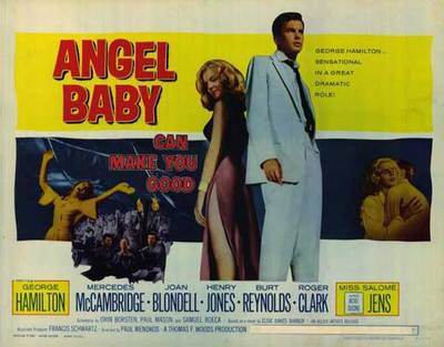 ANGEL BABY Movie POSTER 22x28 Half Sheet George Hamilton Salome Jens ...