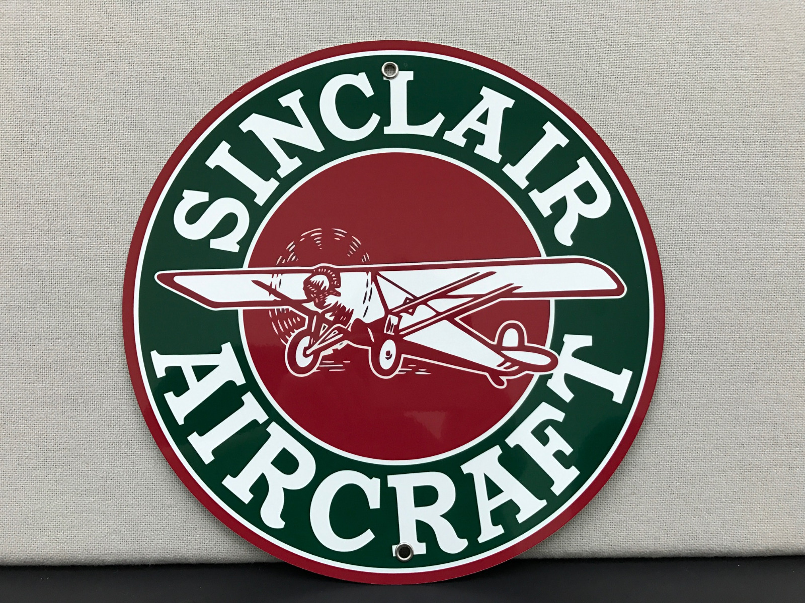 Sinclair Aviation Aircraft vintage advertising sign garage man cave ...