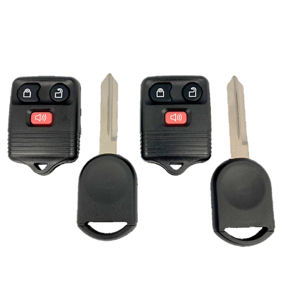 2 OEM Electronics Remotes + Keys (80) F-150 250 350 450 3B For Ford ...