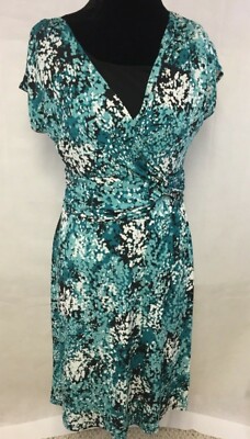 212 Collection Women's Multi-Color Geometric Print Twist Career Dress ...