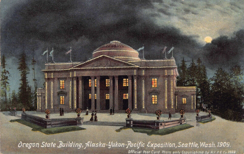 Postcard Seattle 1909 AYP Alaska Yukon Pacific Exposition Oregon State ...