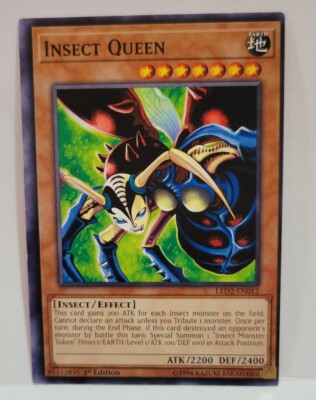YUGIOH INSECT QUEEN OFF CENTER MISPRINT ERROR COMMON LIGHT PLAYED | eBay
