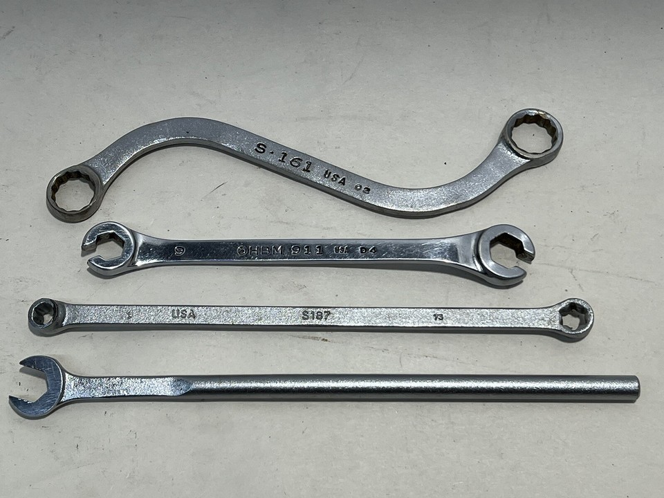 Mac Tools Specialty Lot 4 Pcs S187 S161 S170 OHBM911 Wrenches Flare Nut ...