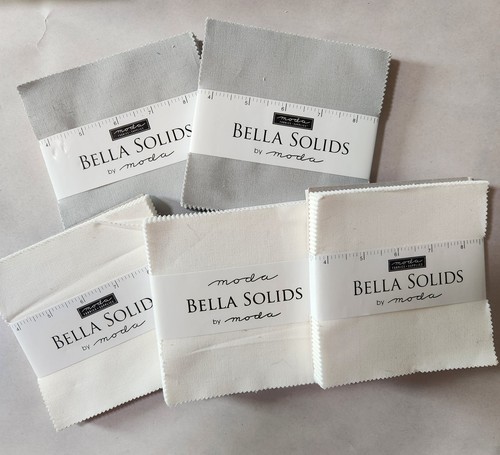 Charm Pack 5" Stacker 42pc Bella Solids by Moda 5 Packs | eBay