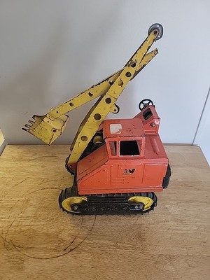Vintage 1960s Nylint Pressed Steel Big-Dig Orange Power Digger ...